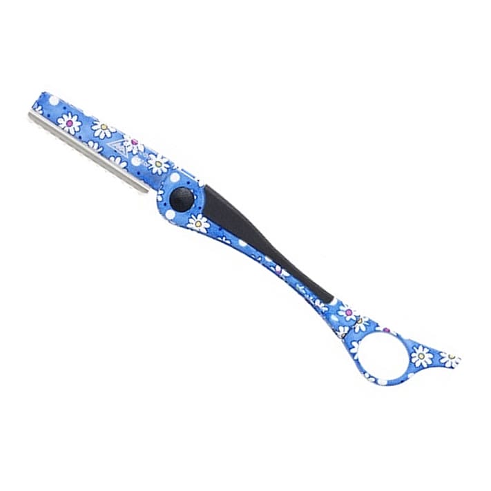 AMA Occam's Razor Blue Flower | Hair razor | hairdressing razor