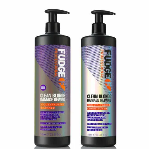Fudge Clean Blonde Damage Rewind Shampoo Conditioner