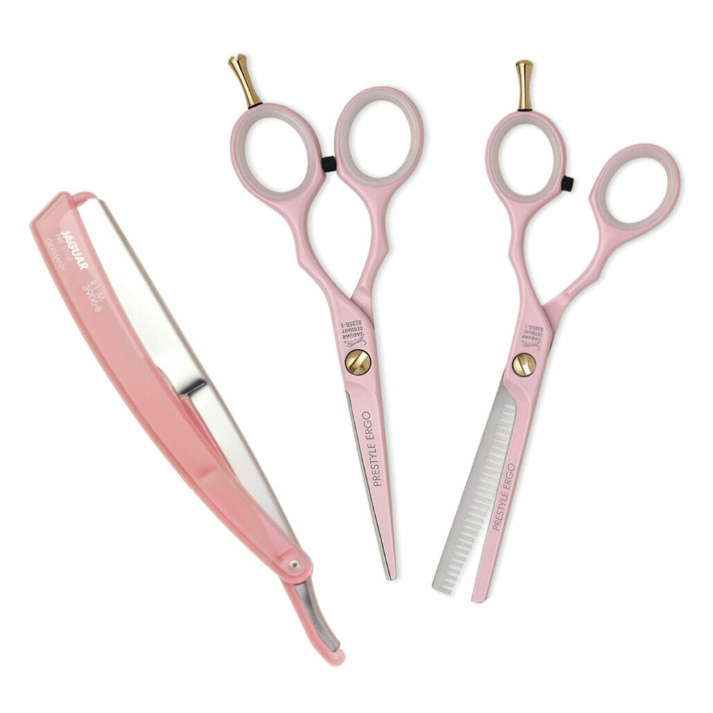 JAGUAR Pink Prestyle Ergo Scissor And Razor Set | DHS UK