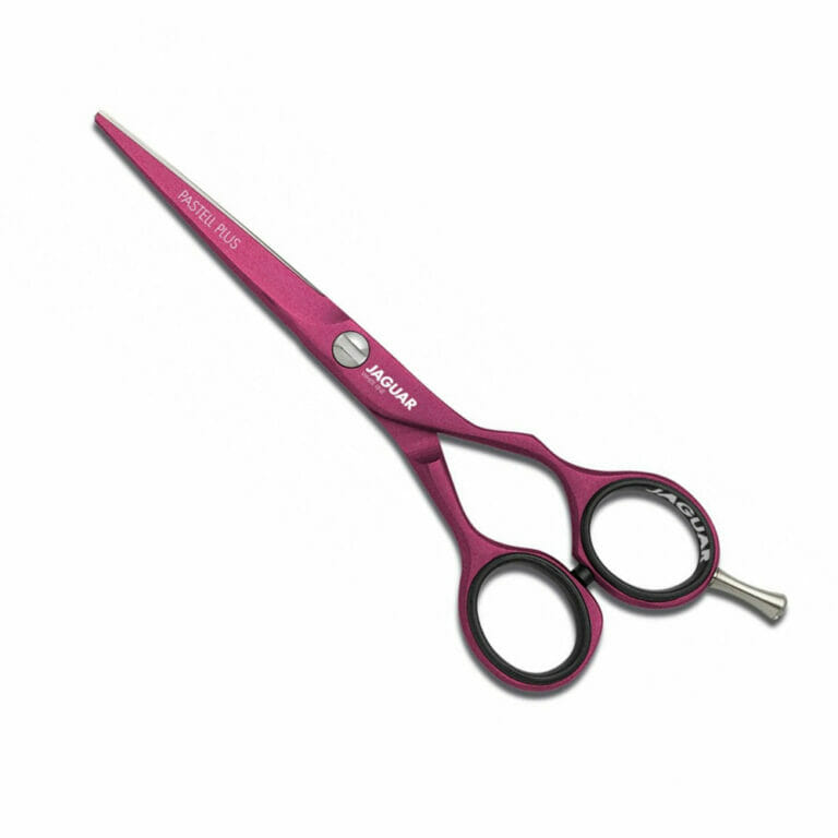 JAGUAR Pastel Plus Candy Pink Offset Hairdressing Scissor | DHS UK