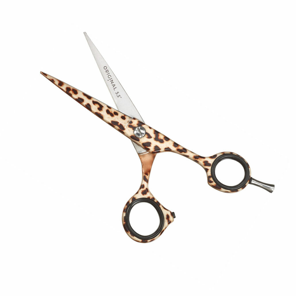 Sinelco Leopard Offset Hairdressing Scissor | Student hair scissors